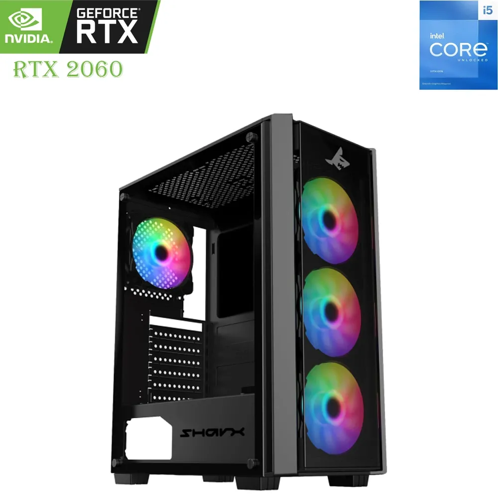 Gaming PC Sharx – Intel Core i5 (13th Gen), RTX 2060 12GB, 1TB SSD ...