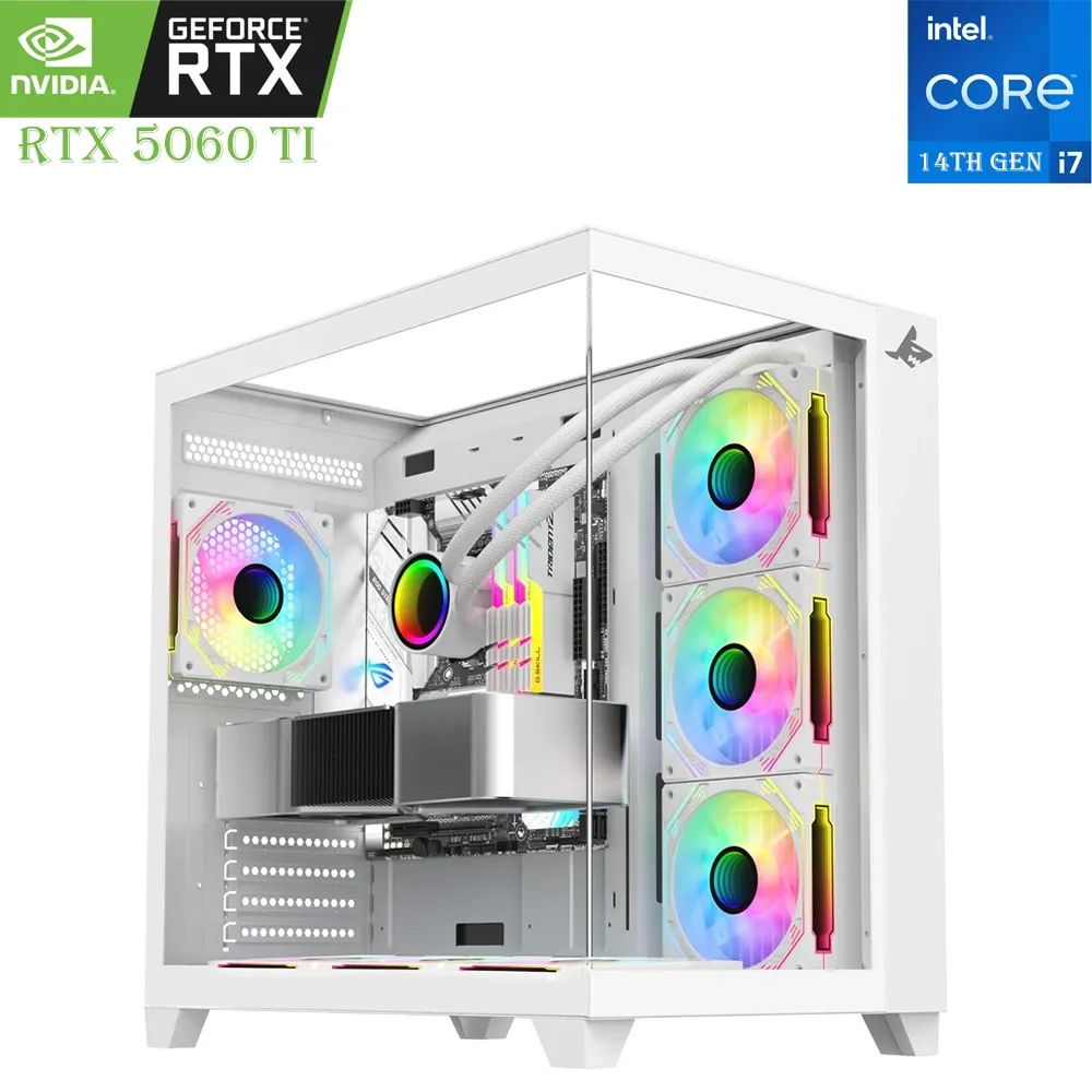 GAMING PC SHARX – Intel Core i7 14th Gen, RTX 5060 Ti 8GB, 1TB SSD ...